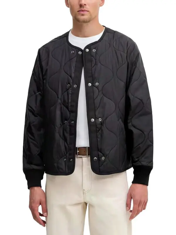 Alpha Industries Quilted Press-stud Jacket - Black