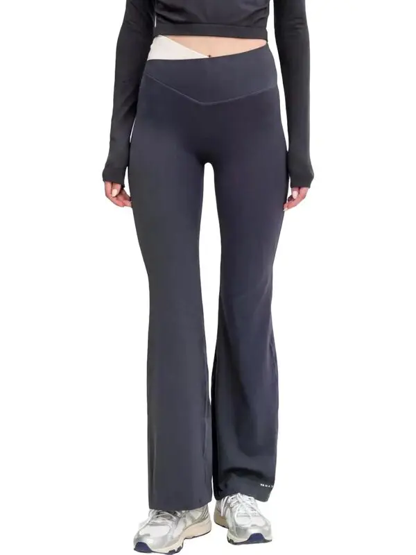 P.E Nation Flared Logo Leggings - Grey