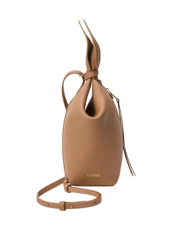 Loewe Leather Scarf Backpack - Brown