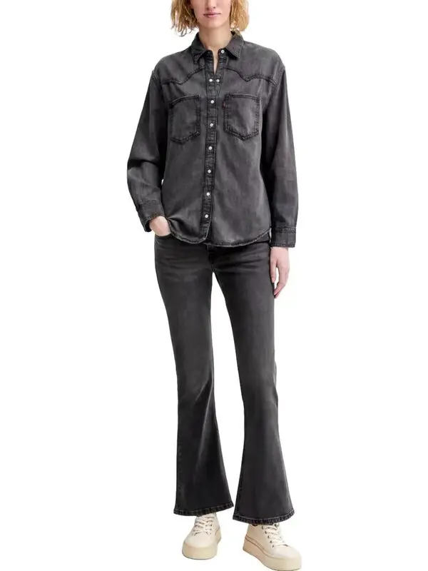 LEVI'S Teodora Pocket-detail Shirt - Grey
