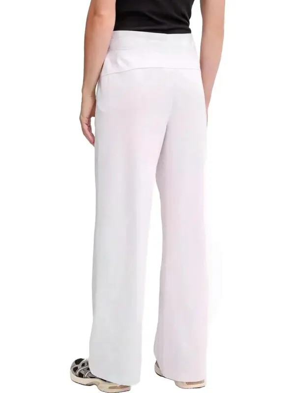 Dkny Embellished Wide-leg Trousers - Grey