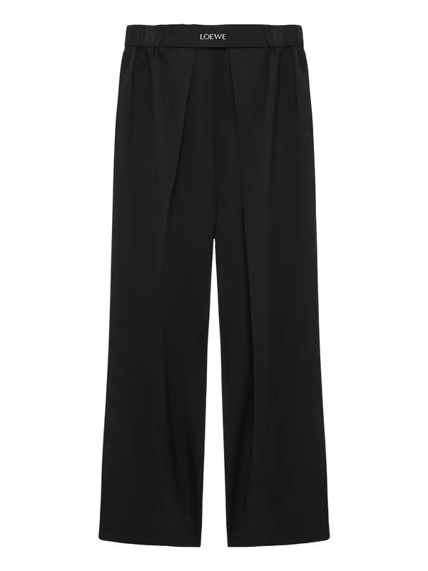 Loewe Wool-blend Tailored Trousers - Black