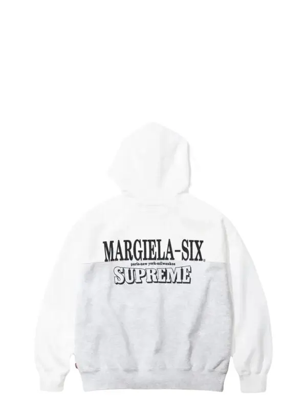 Supreme X Mm6 Maison Margiela Zip-up Hoodie - Grey