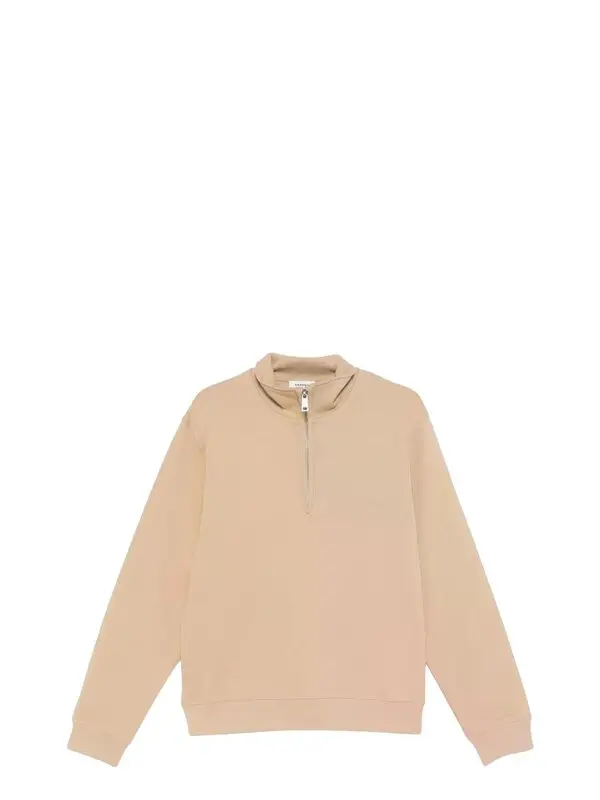 Sandro Half-zip Sweatshirt - Neutrals