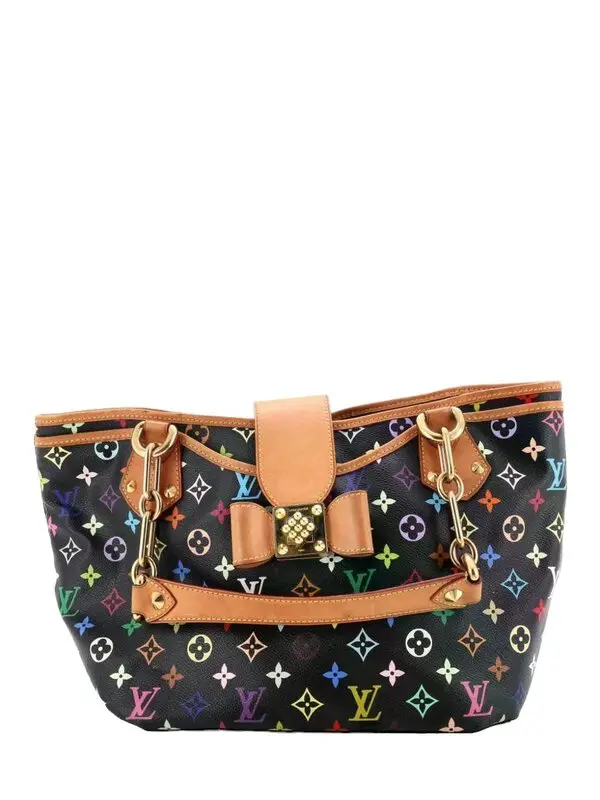 LOUIS VUITTON Monogram Multicolor Annie Mm Tote Bag - Black
