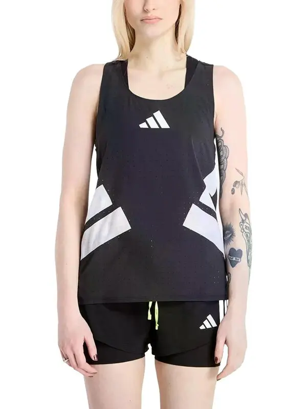 Adidas Adizero Road To Records Singlet - Black