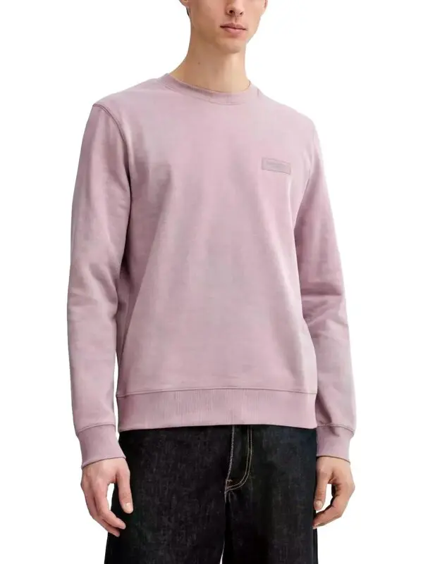 Marc O'polo Crewneck Logo-patch Sweatshirt - Pink