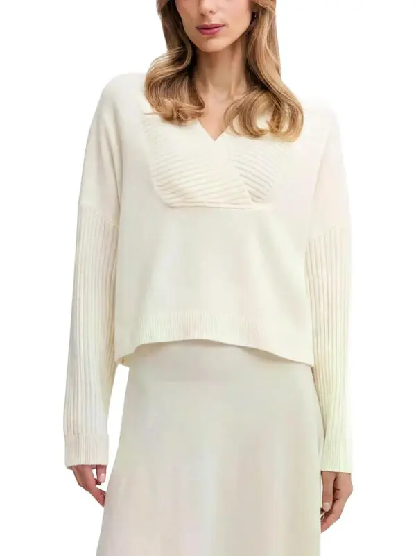 BENETTON V-neck Sweater - Neutrals