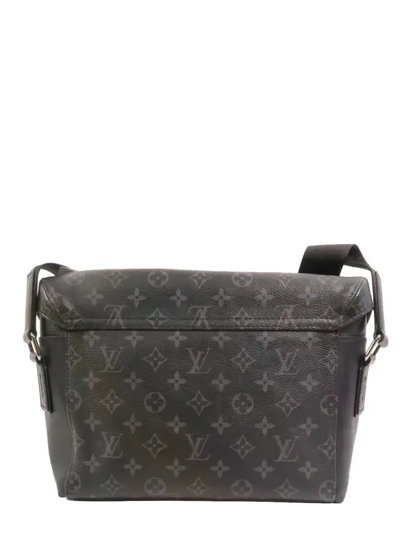 LOUIS VUITTON Monogram Eclipse Voyager Messenger Bag - Black
