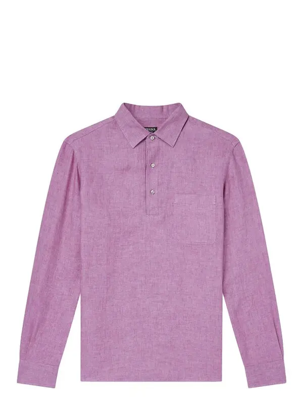 Zegna Linen Shirt - Pink
