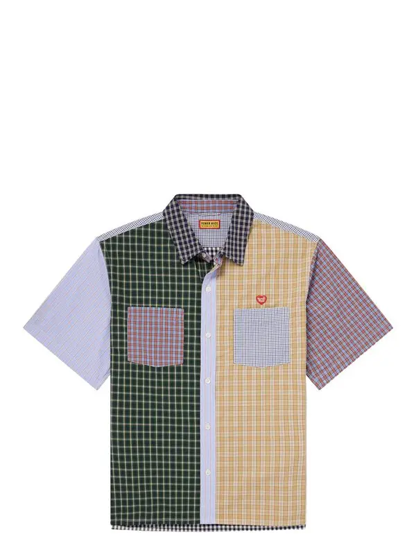 HUMAN MADE Logo-appliquéd Checked Cotton Shirt - Multi