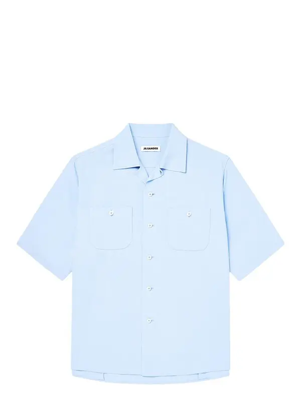 JIL SANDER Silk Shirt - Blue