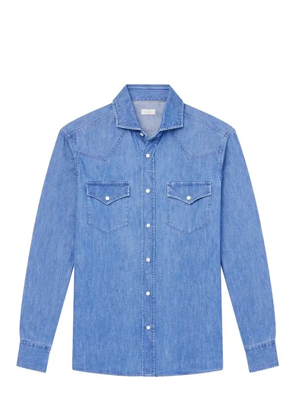 Brunello Cucinelli Denim Shirt - Blue
