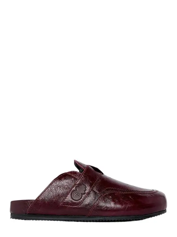 Casablanca Burgundy Leather Outdoor Mule - Multicolor