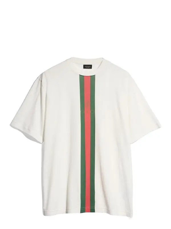Gucci Cotton Jersey T-shirt With Print - White
