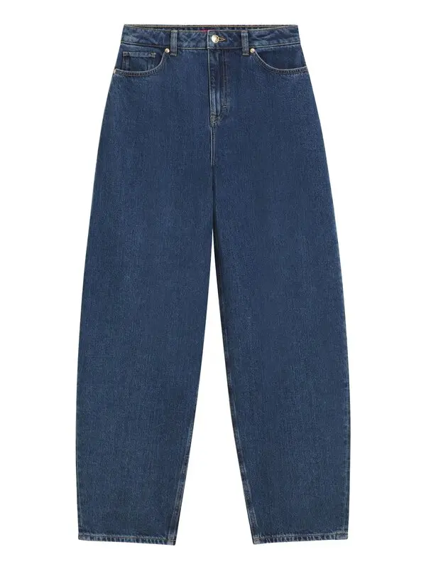 Hugo Barrel-leg Jeans In Japanese Denim - Blue