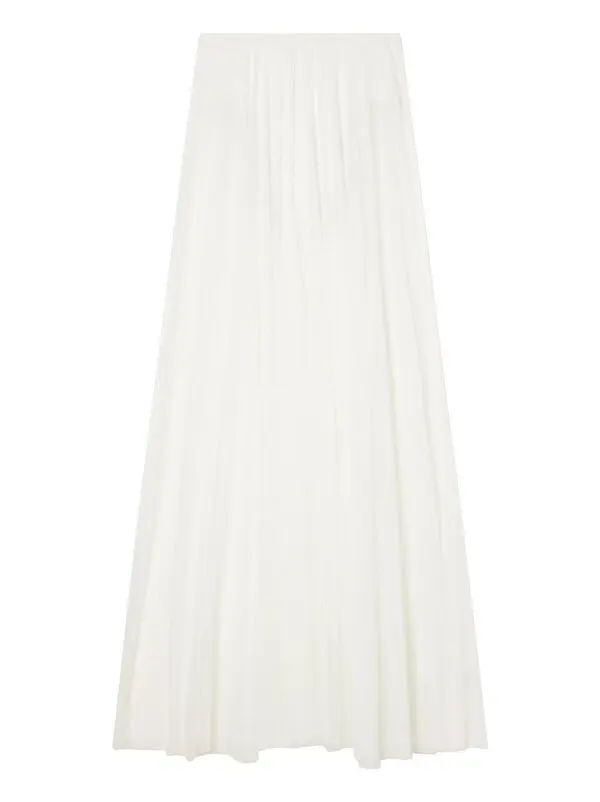 Norma Kamali Tulle Maxi Skirt - White