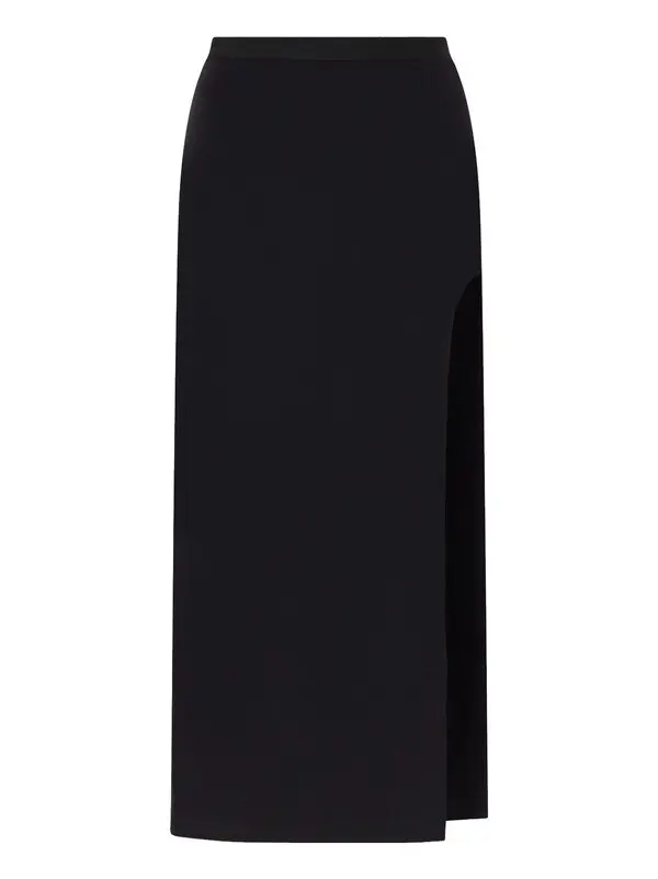 Wardrobe.NYC Scoop Stretch-jersey Maxi Skirt - Black