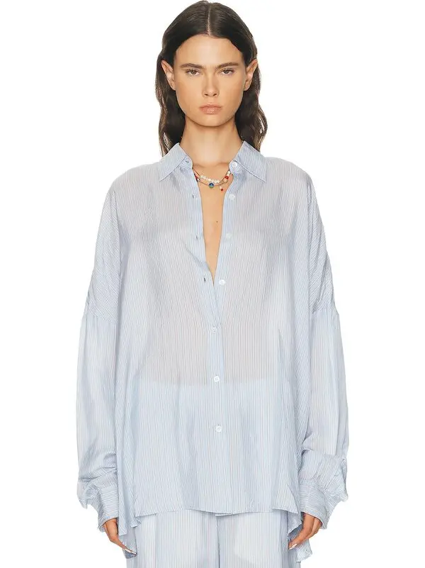 Dries Van Noten Casia Shirt - Light Blue