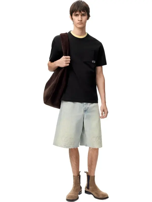 Loewe Relaxed Fit T-shirt In Cotton - Black