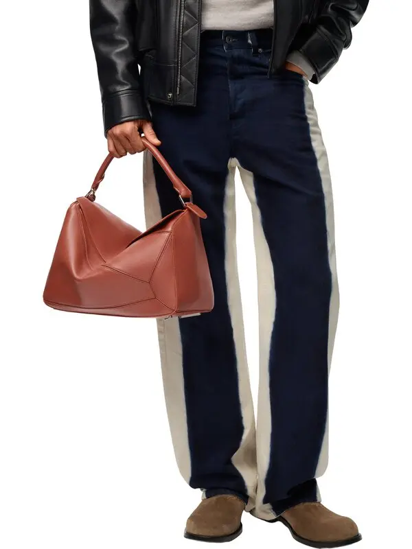 Loewe Large Puzzle Bag In Nappa Lambskin - Tomette