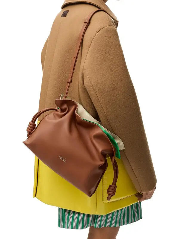 Loewe Flamenco Clutch In Nappa Leather - Multicolor Squirrel