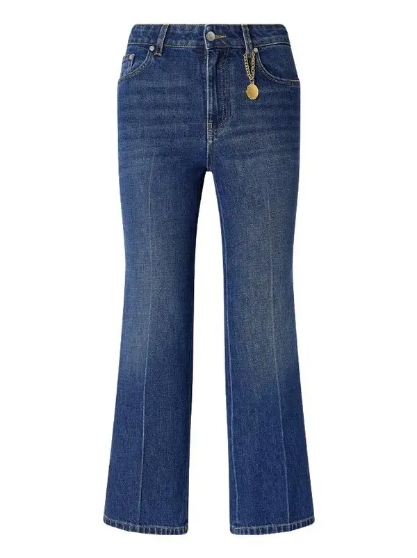 Stella McCartney Cropped Flared Jeans - Blue