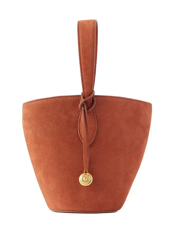 LIFFNER Single Handle Leather Tote - Red
