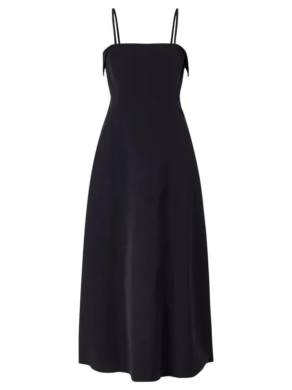 FFORME Neneh Cotton And Silk-blend Maxi Dress - Black