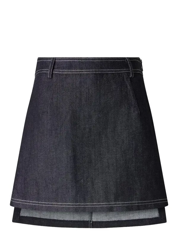 VIOLANTE NESSI Minnie Denim Mini Skirt - Blue