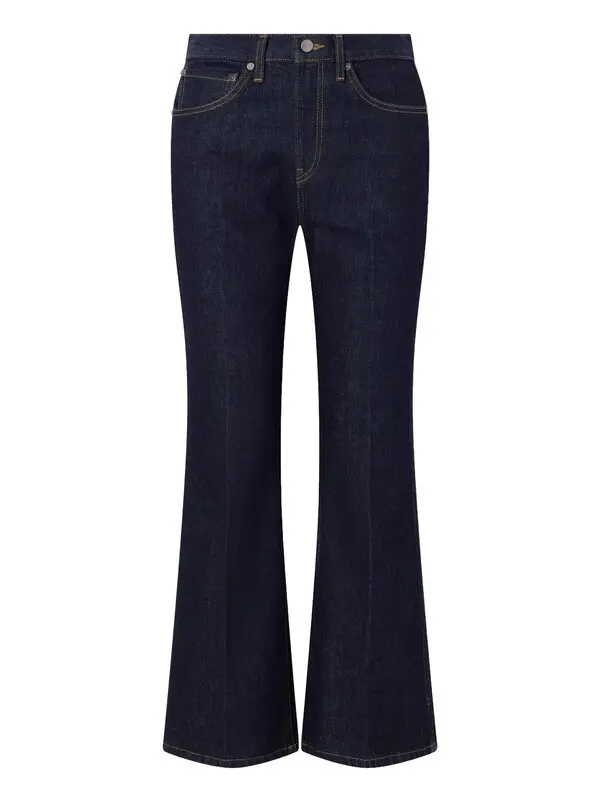 Khaite Clara Mid-rise Flared-leg Jeans - Blue