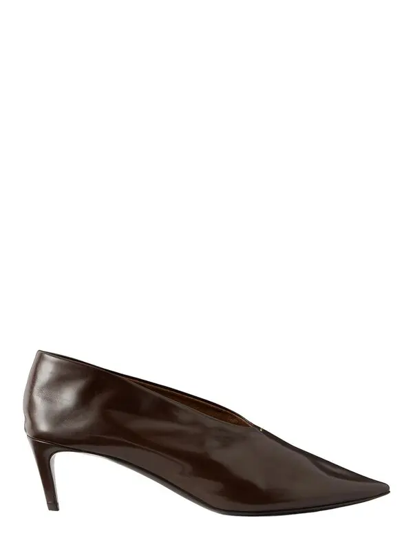 Khaite Miriam Leather Pumps - Brown