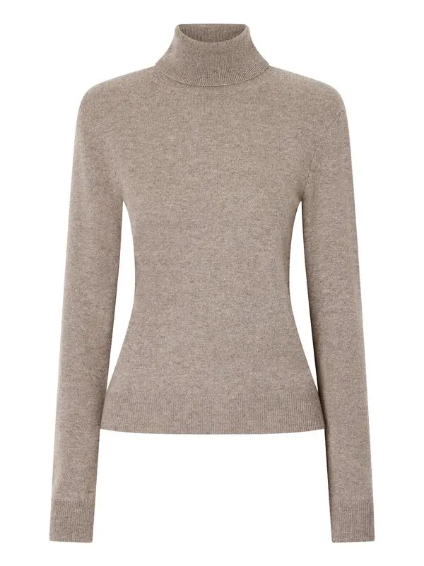 Saint Laurent Cashmere Turtleneck Sweater - Gray