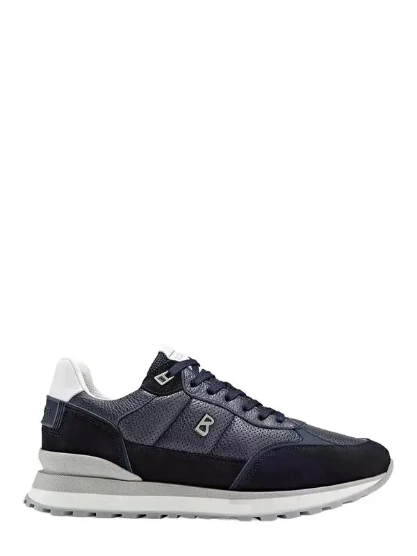 Bogner Logo Plaque Panelled Sneakers - Blue