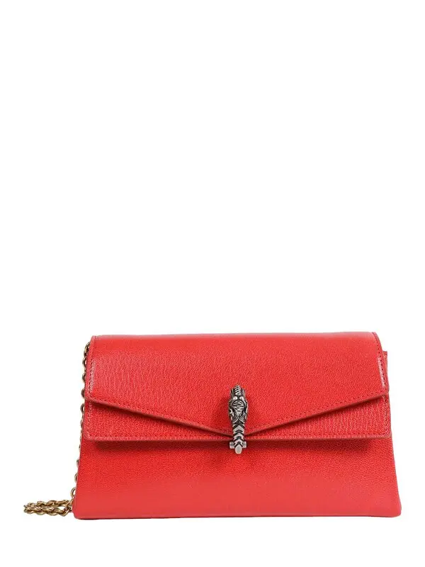 Gucci Dionysus Small Shoulder Bag With Tigerhead Plaque - Red