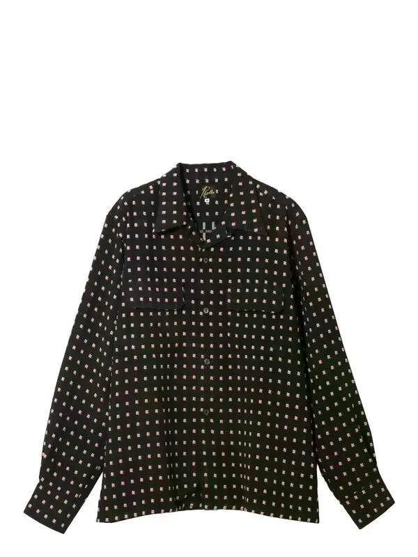 Needles Dobby-square Shirt - Black
