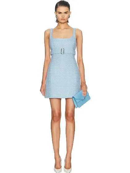 Marc Jacobs Pop J Marc Tweed Dress - Blue Mist
