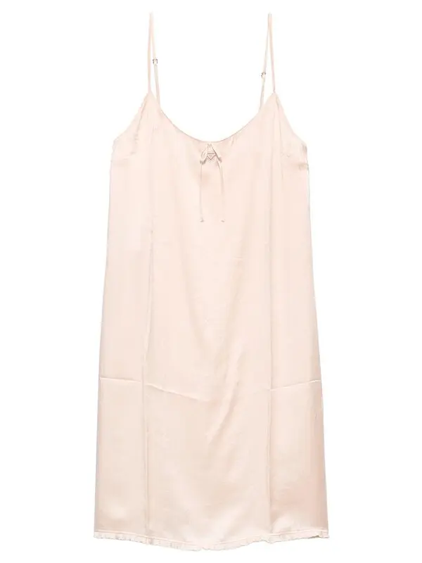 Prada Satin Slip Dress - Peach