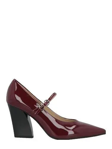 Pinko Mary Jane Pumps With Sculptural Heel - Red