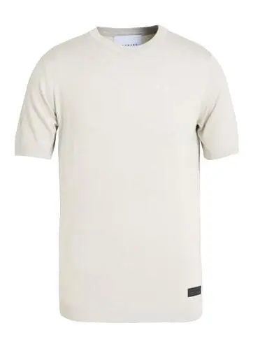 RICHMOND X Crewneck Short Sleeve Sweater - Grey