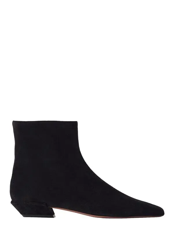 Paris Texas Bettina 25 Suede Ankle Boots - Black