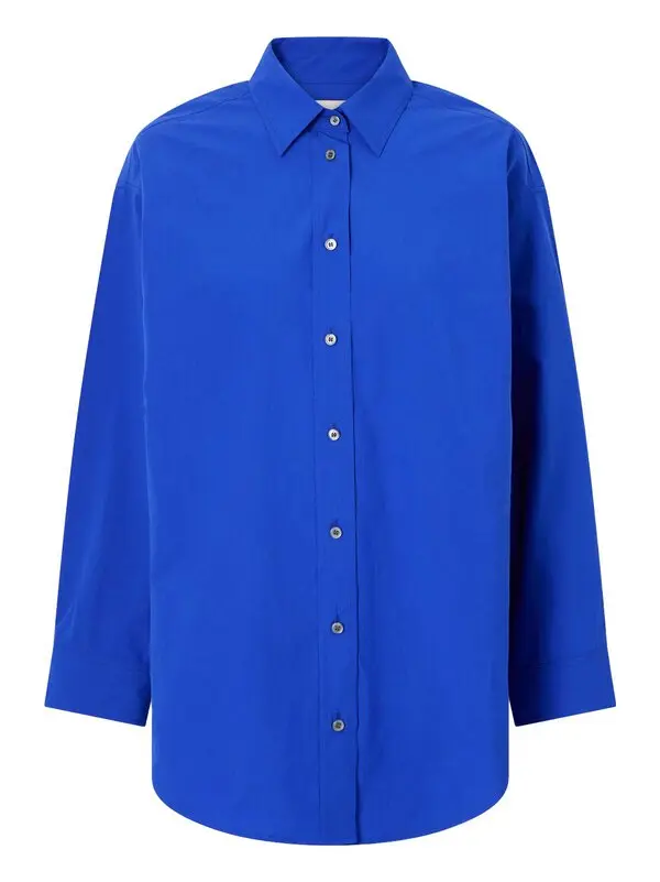 AGOLDE Sona Cotton-blend Shirt - Blue