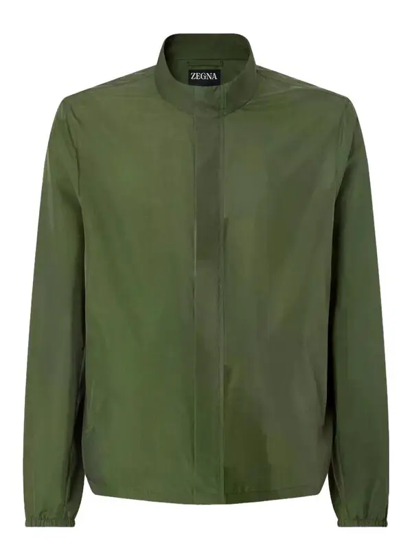Zegna Olive Zip Jacket - Green