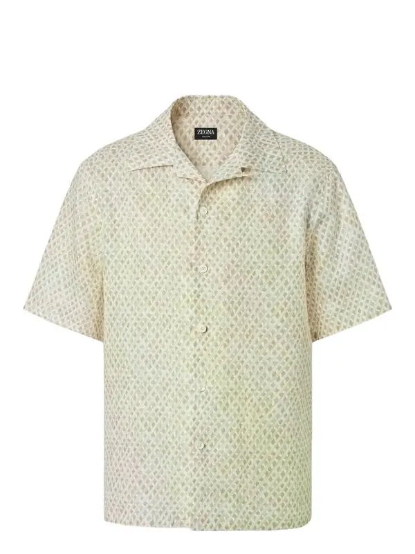 Zegna Oasi Lino Shirt - Neutrals