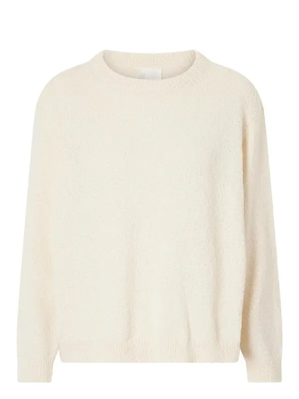 Suzie Kondi Kismet Ribbed Cotton Sweater - Neutrals