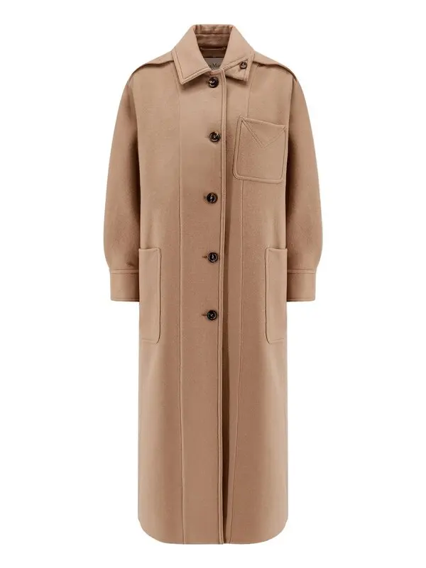 Max Mara Wool And Cashmere Single-breasted Coat - Multicolor