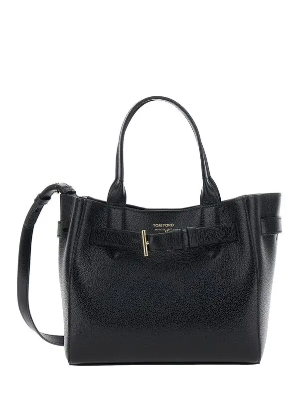 TOM FORD Audrey Piccola Handbag In Grained Leather - Multicolor