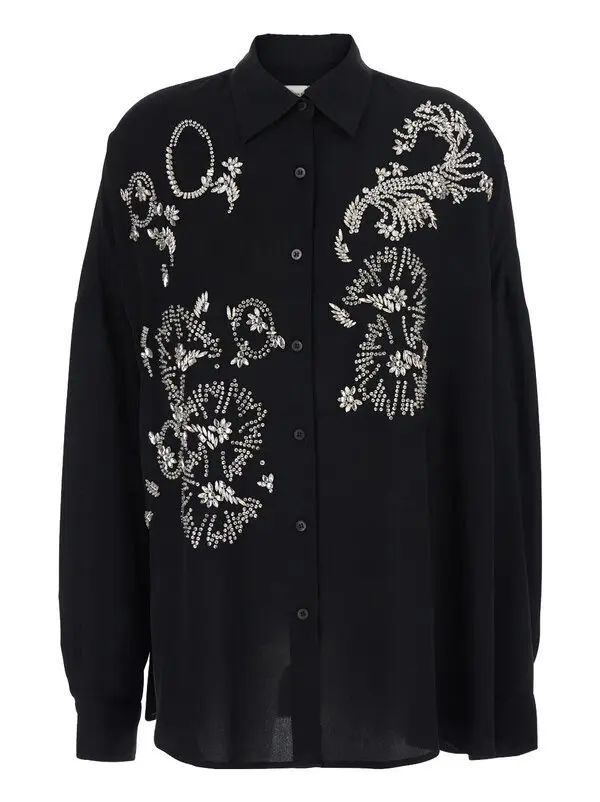 Dries Van Noten Embellished Button-up Shirt - Multicolor