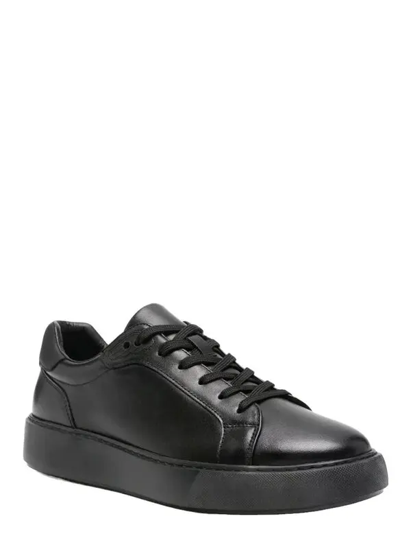SERGIO MORETTI FIRENZE Leather Panelled Sneakers - Black