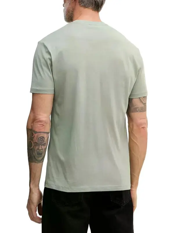 Armani Exchange Floral-print Logo-print T-shirt - Green